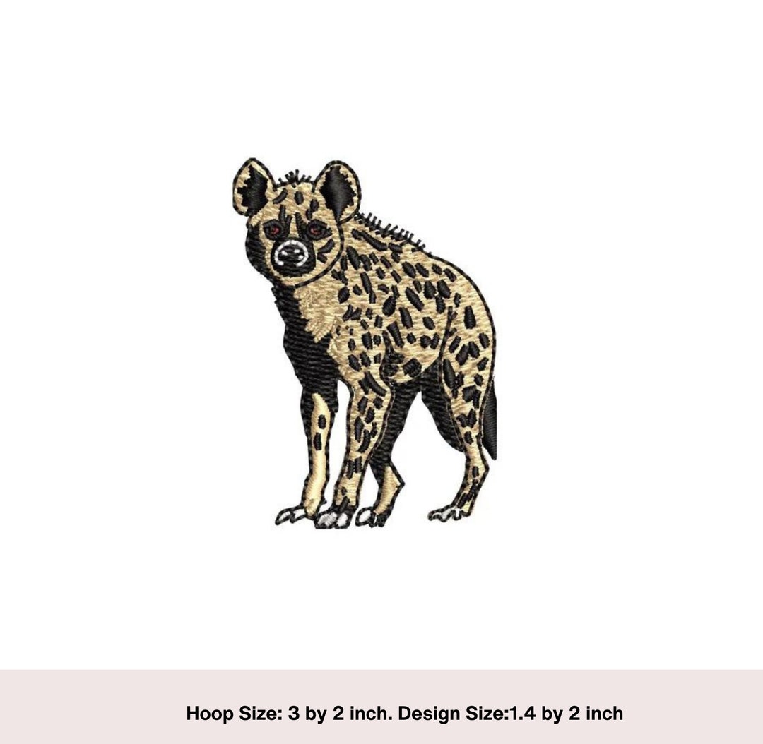 Hyena Embroidery Design, Wildlife Machine Stitch, Machine Digital ...