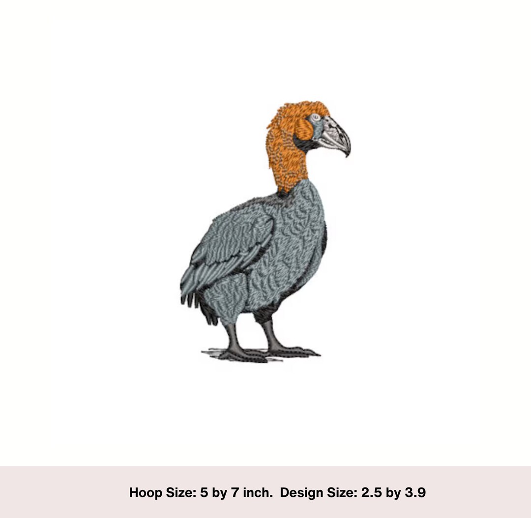 Dodo Bird Embroidery Design, Digital Download for Machine Embroidery ...