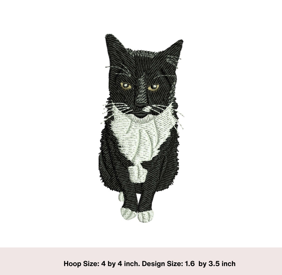 Realistic Cat Machine Embroidery Design: 4x4 Hoop (digital Download) - Etsy