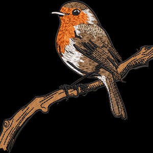 Robin Bird Machine Embroidery Design, Robin Digital Download 4 by 4 ...