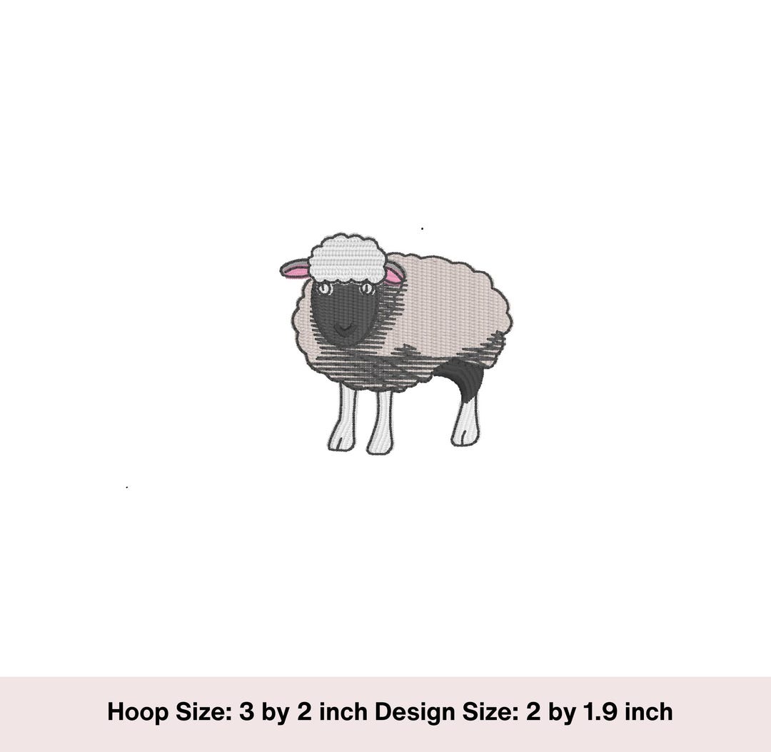 Sheep Machine Embroidery Design, Animal Embroidery, Digital Download ...