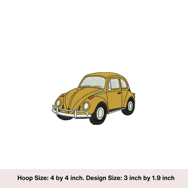 Vw Beetle Embroidery - Etsy