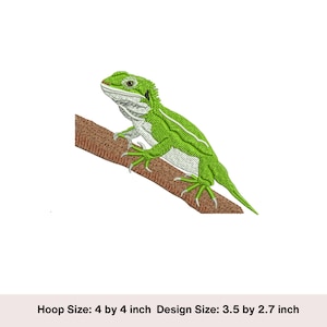 Lizard Machine Embroidery Design. Reptile Embroidery Design. Embroidery ...