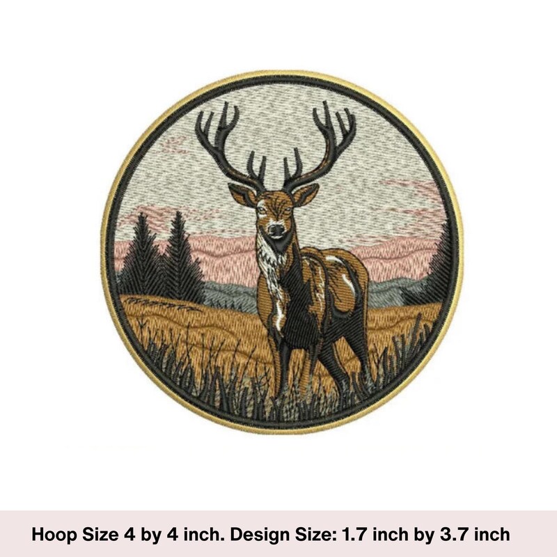 Deer Embroidery - Etsy