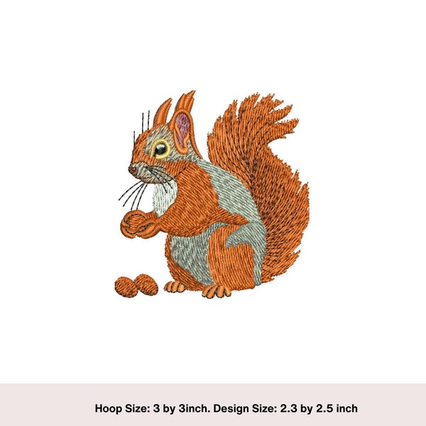 Squirrel Embroidery - Etsy Canada