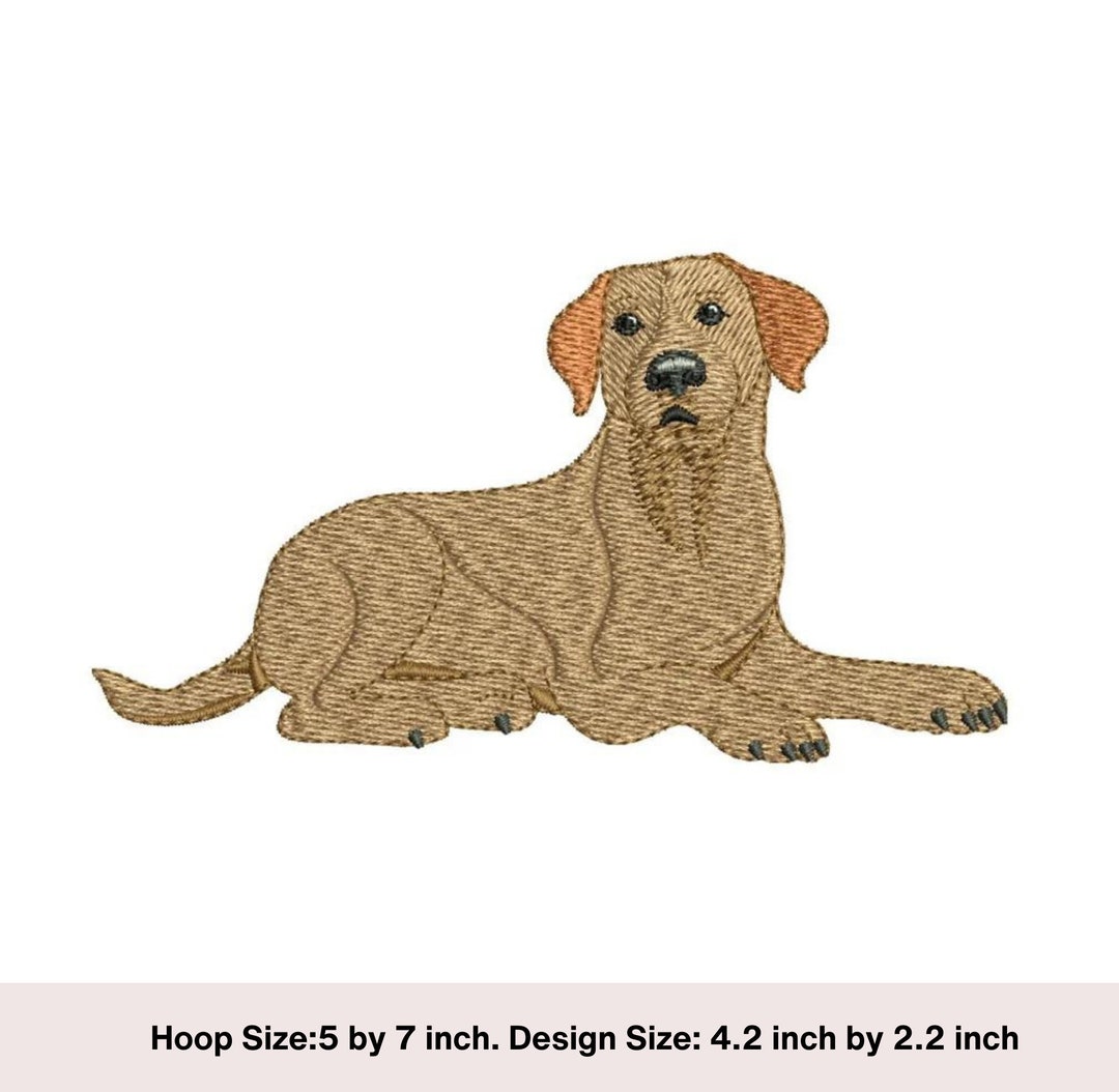 Laying Labrador Embroidery Design: Dog Lover Gift (digital Download) - Etsy