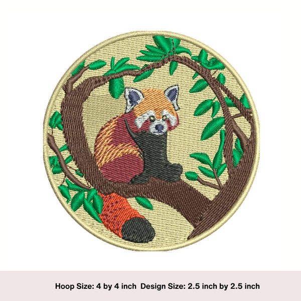 Red Panda Embroidery Designs - Etsy
