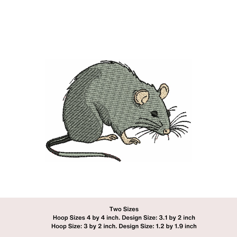 Rat Embroidery - Etsy