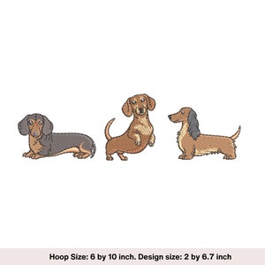 Dachshund Embroidery Border Design: 5x7 Machine Embroidery File ...