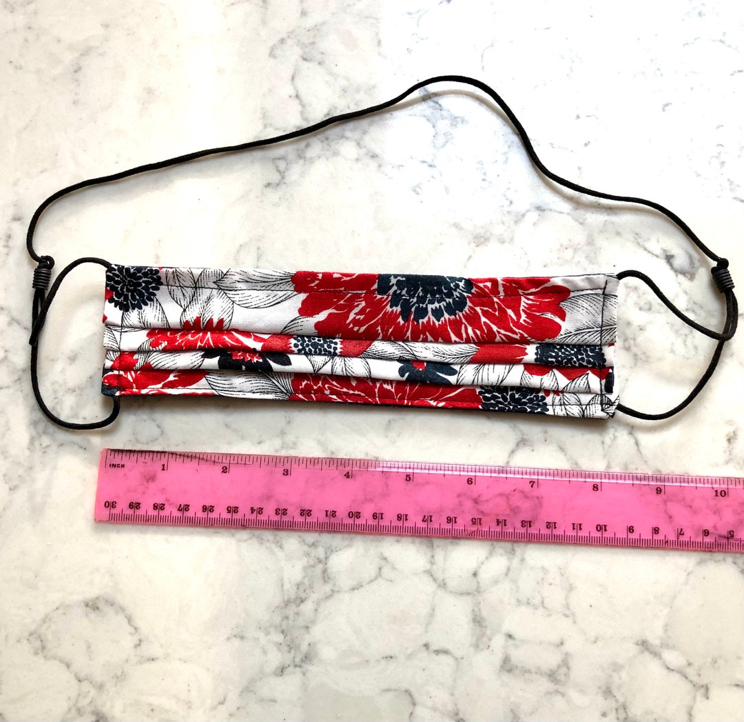 Face Mask with elastic neck strap, adjustable elastic ear loops and a ...