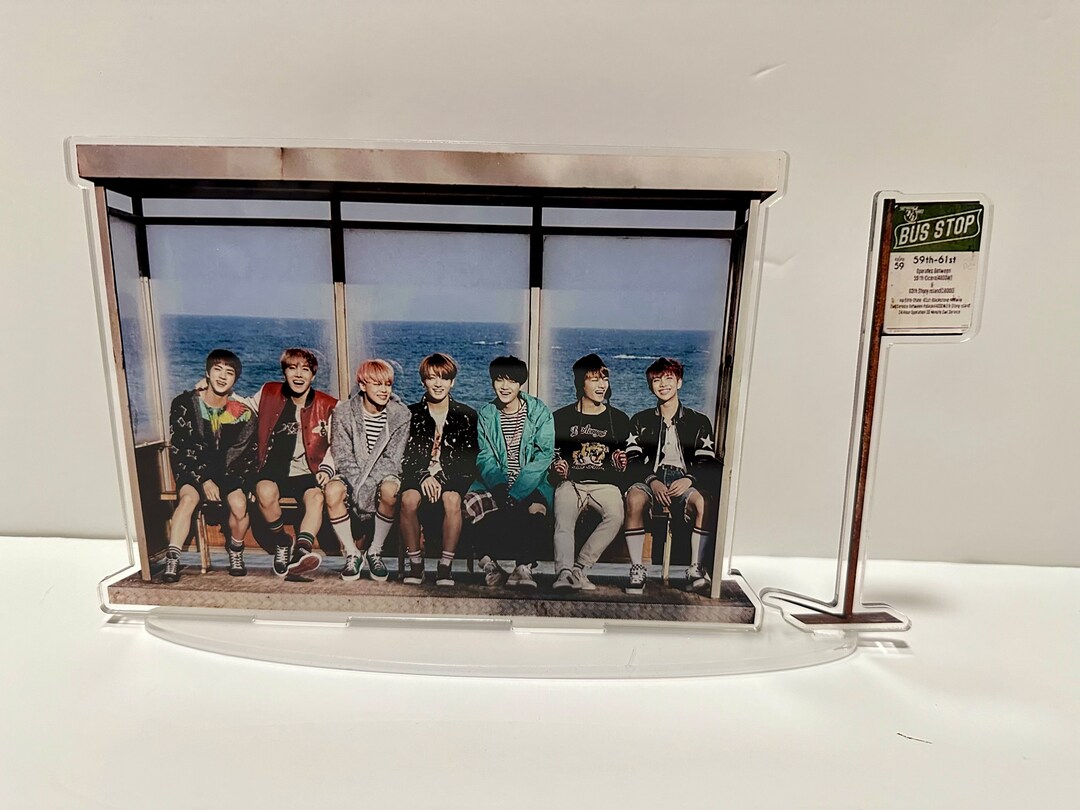 BTS Spring Day Bus Stop Acrylic Standee - Etsy