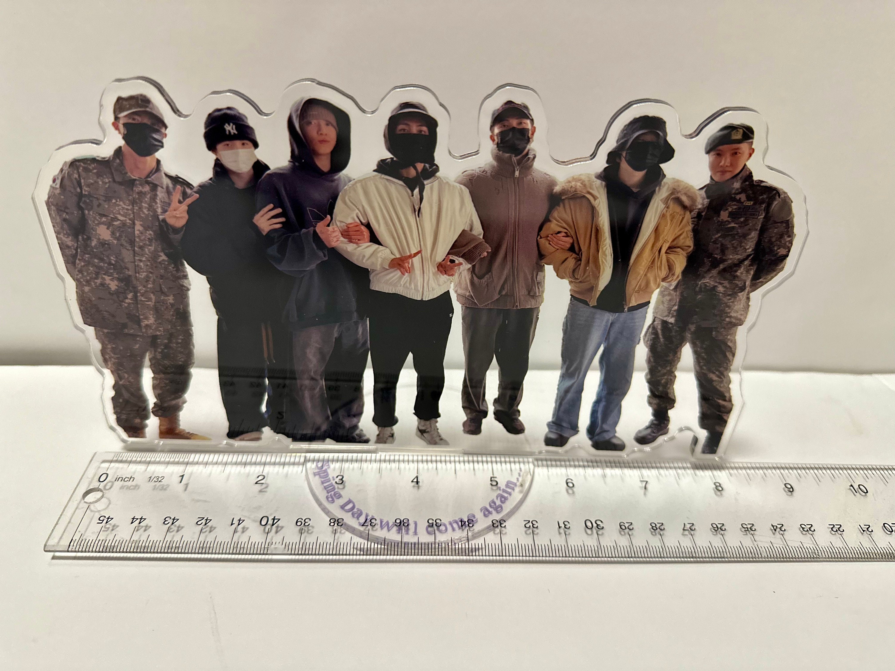 BTS Last OT7 Group Photo Acrylic Standee (military Service Picture) - Etsy