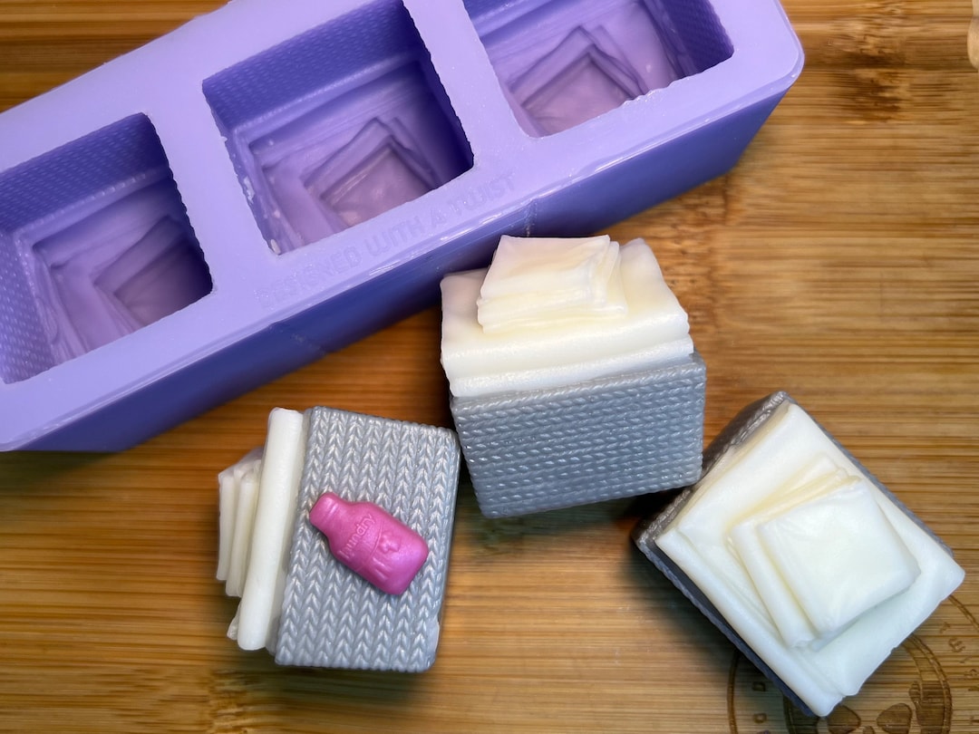 3d Wicker Laundry Basket Silicone Mould for Wax, Resin, Clay, Fondant ...