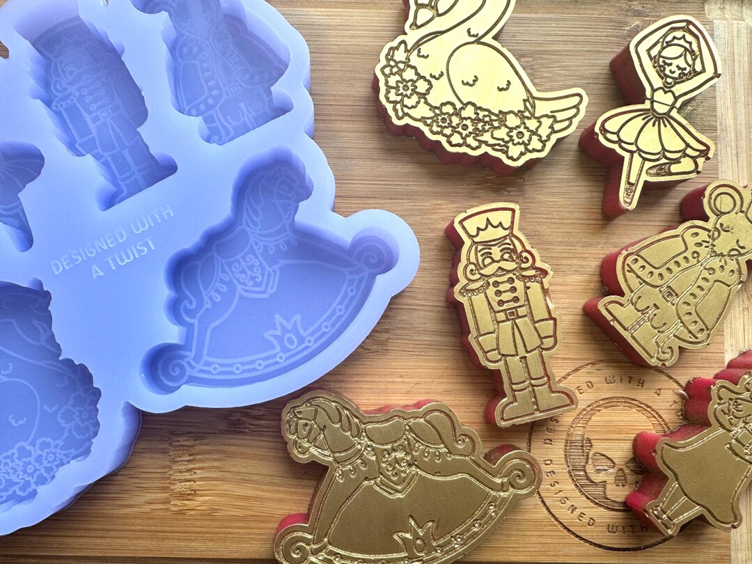 Nutcracker Silicone Mould for Wax, Resin, Clay, Fondant, Chocolate ...