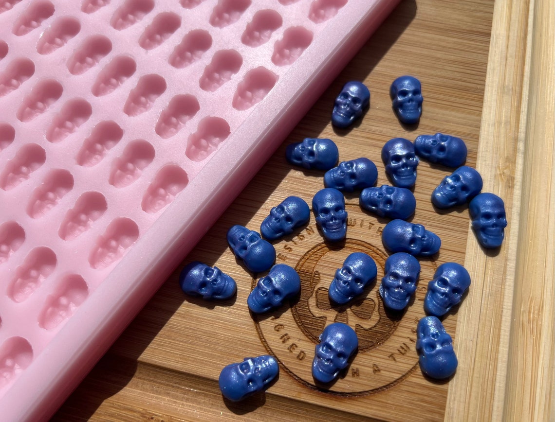 3d Skull Scrape N Scoop Wax Tray Silicone Mould. Skull Figure - Etsy
