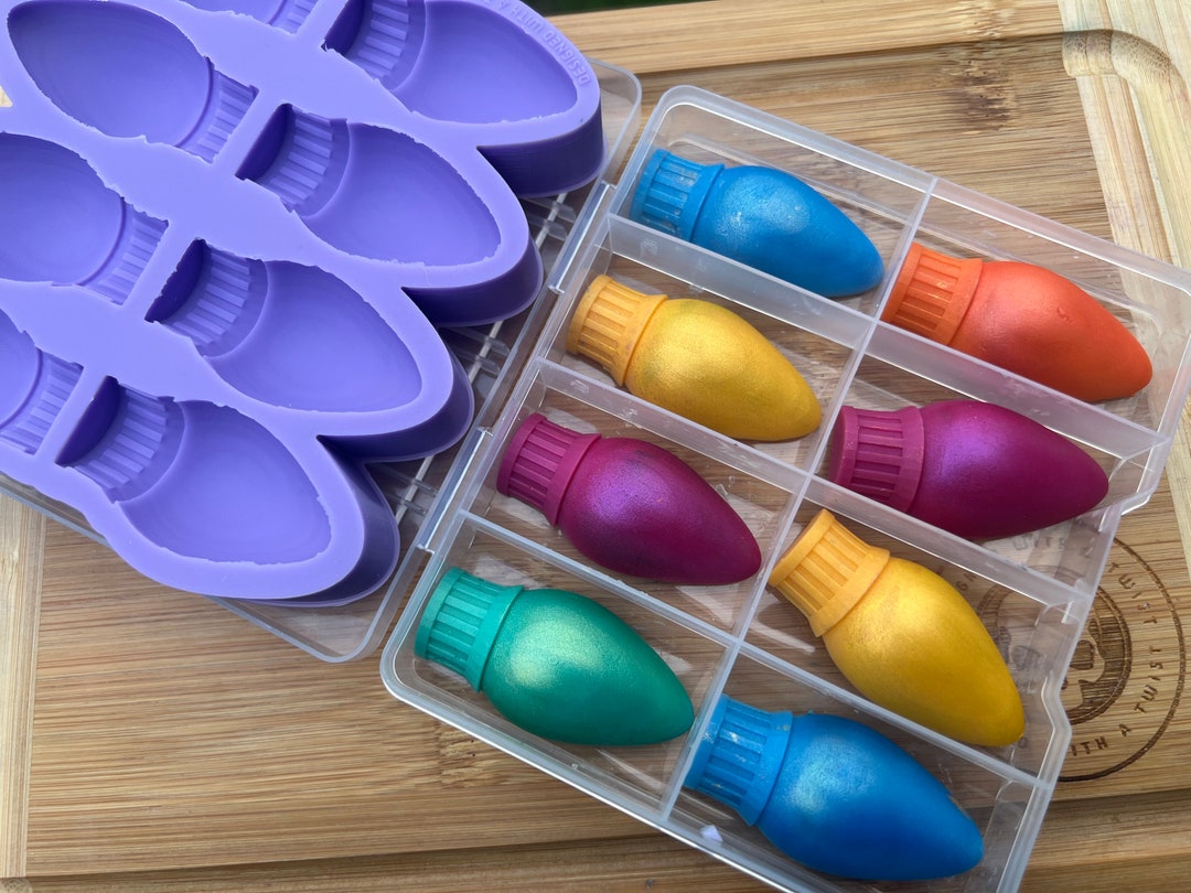 Retro Christmas Lights Wax Melt Silicone Mold Hoba Box Edition. Light ...