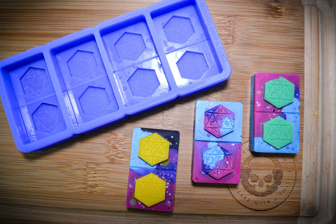 D20 Hoba Silicone Mould for Wax, Resin, Clay, Fondant, Chocolate ...