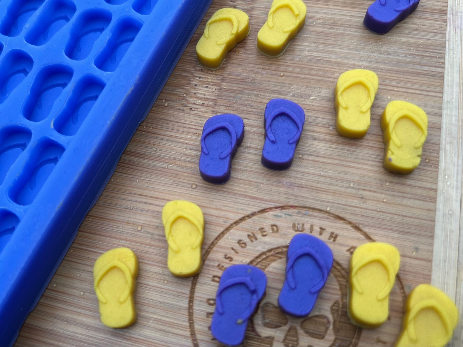 Flip Flop Silicone Mold Scoopie Wax Melt Silicone Mould for Wax, Resin ...
