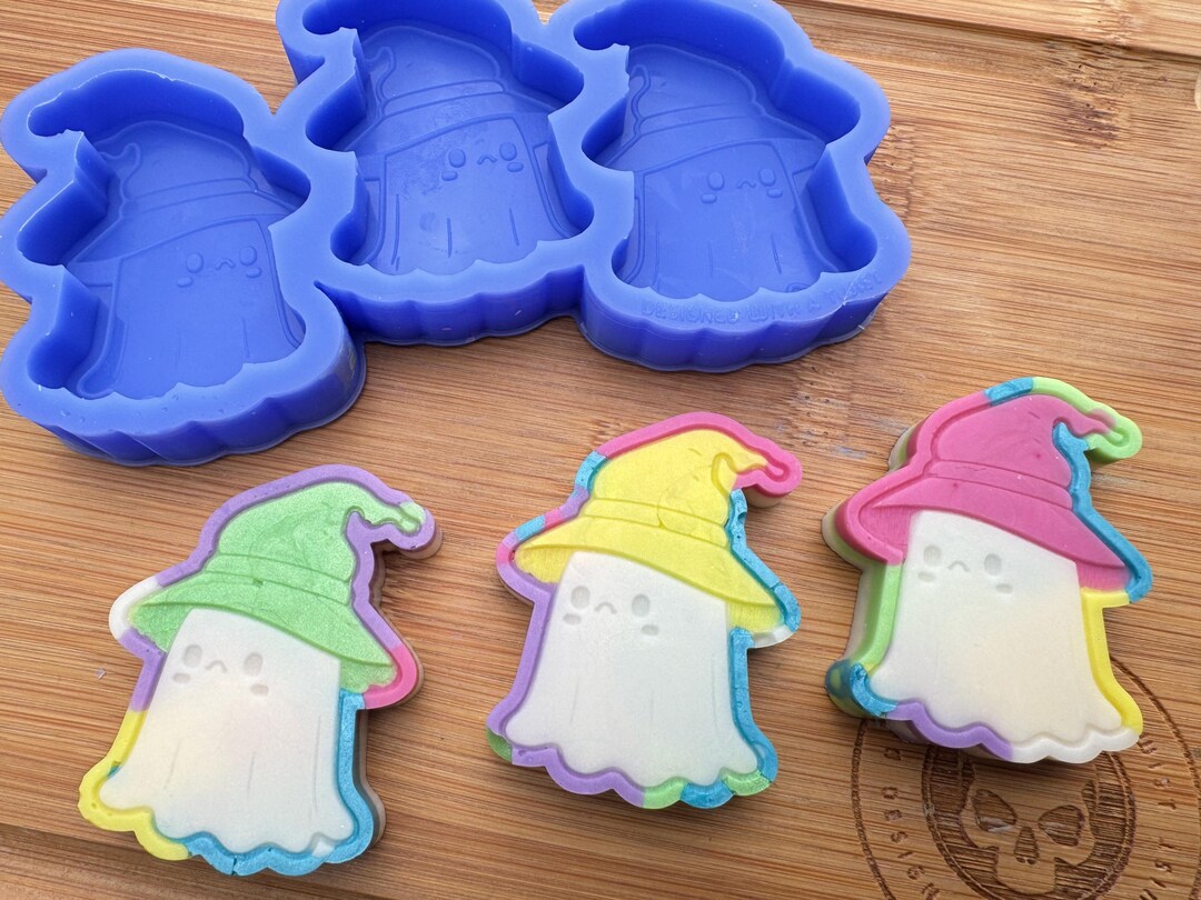 Ghost Wizard Silicone Mould for Wax, Resin, Clay, Fondant, Chocolate ...