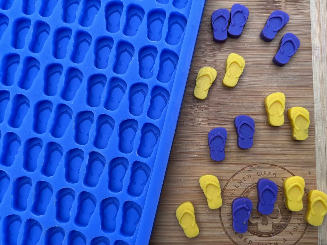 Flip Flop Silicone Mold Scoopie Wax Melt Silicone Mould for Wax, Resin ...