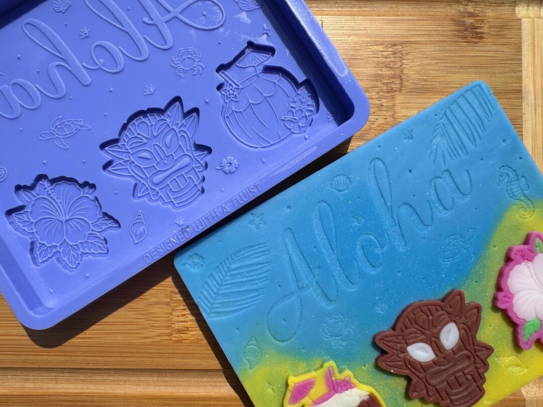 Aloha! Mini Slab Silicone Mold for Wax. Slab Wax Melt Silicone Mould ...