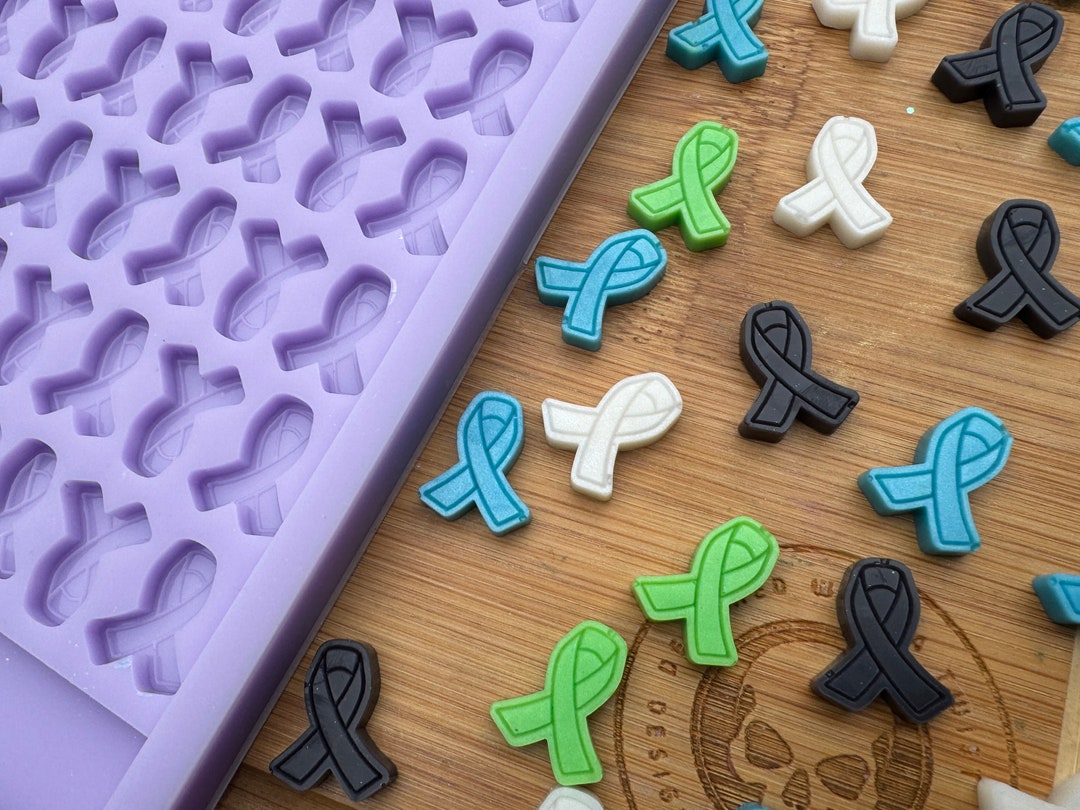 Silicone Mold Scoopie Awareness Ribbon Wax Melt Silicone Mould for Wax ...