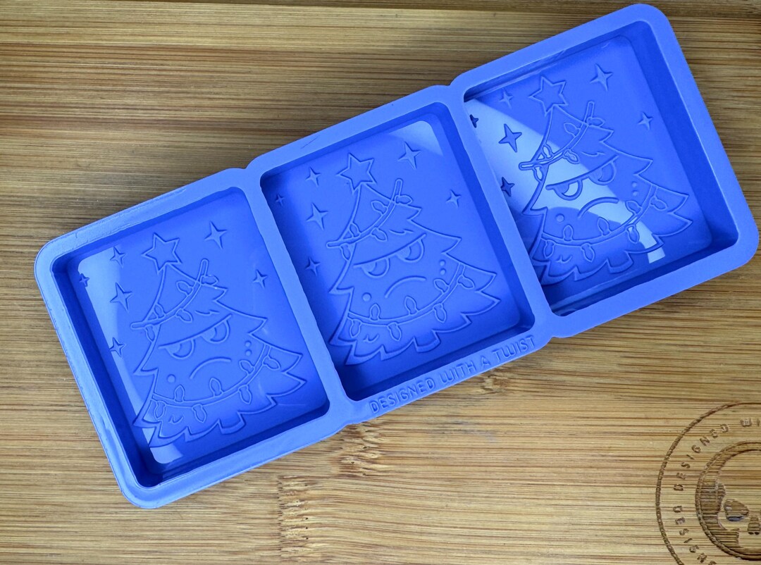 Angry Christmas Tree Silicone Mould for Wax, Resin, Clay, Fondant ...