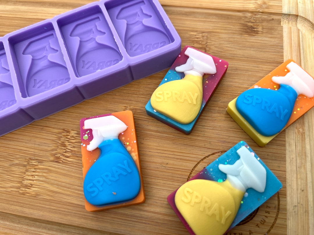 Spray Bottle Silicone Mould for Wax, Resin, Clay, Fondant, Chocolate ...
