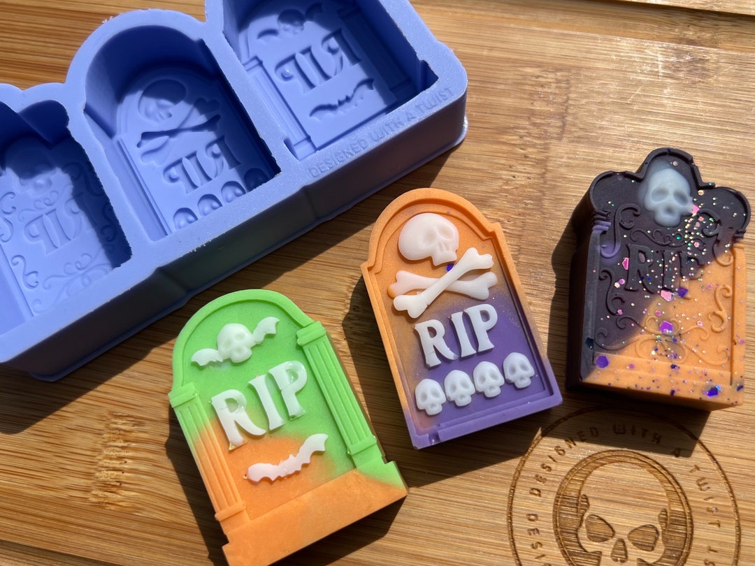 3d Tombstone Wax Melt Silicone Mold for Wax. Wax Melt Silicone Mould ...