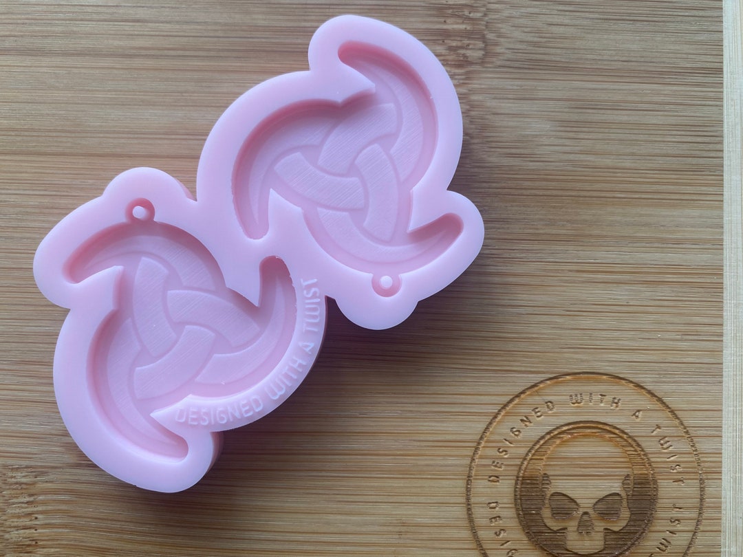 Odin's Horns Viking Earring Silicone Mold for Resin Crafting: Norse ...