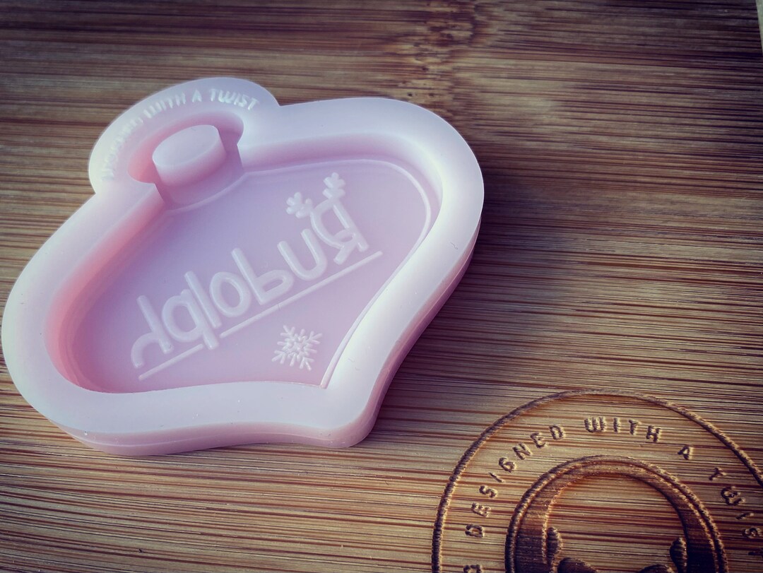 Rudolph's Lost Name Tag Silicone Mold. Silicone Mould for Resin Craft ...