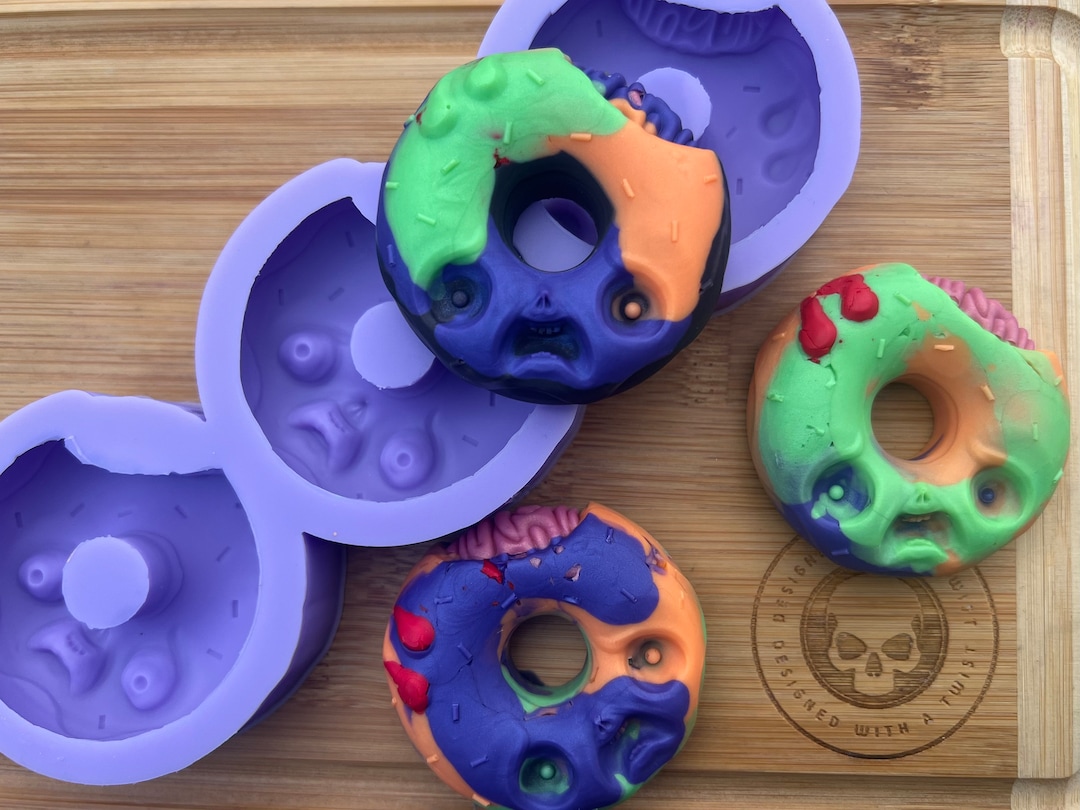 3d Zombie Doughnut Wax Melt Silicone Mold for Wax. Doughnut Wax Melt ...