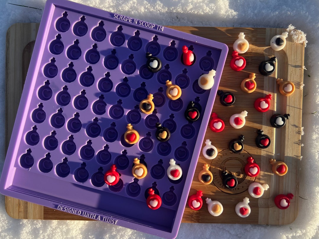Love Potion Bottle Scrape N Scoop Wax Tray Silicone Mould. Potion Wax ...
