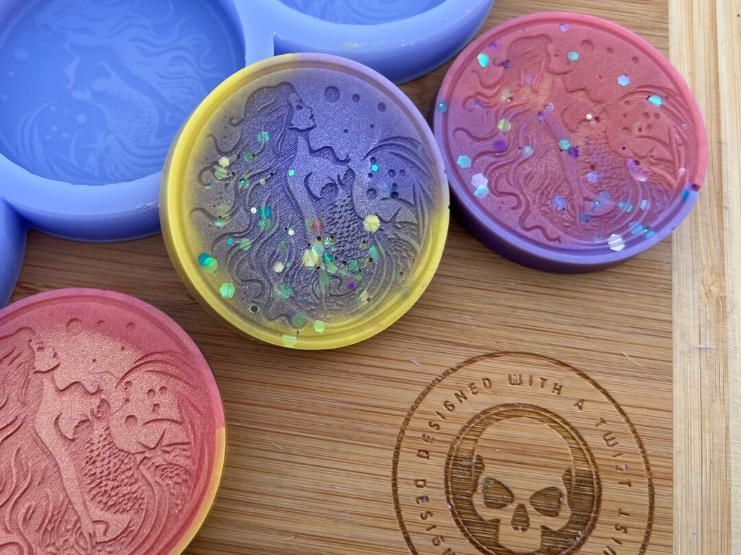 Mermaid Wax Melt Silicone Mold. Mermaid Silicone Mould. Resin Mold - Etsy
