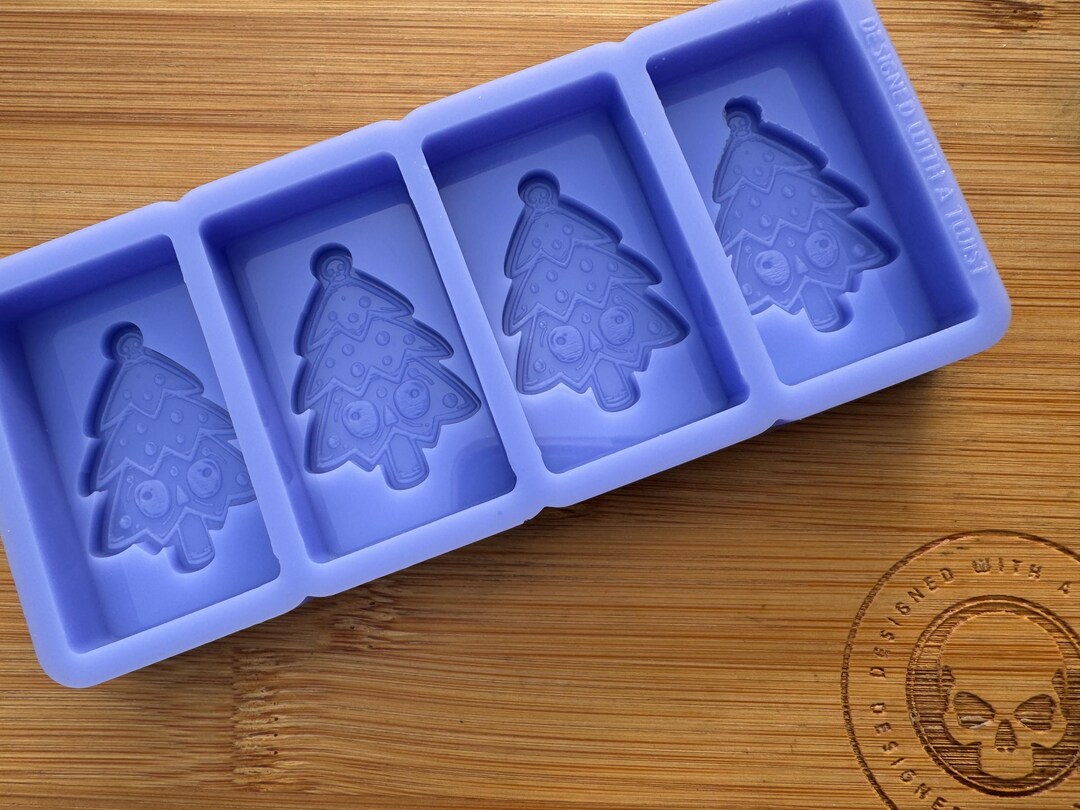 Spooky Christmas Tree Hoba Silicone Mould for Wax, Resin, Clay, Fondant ...