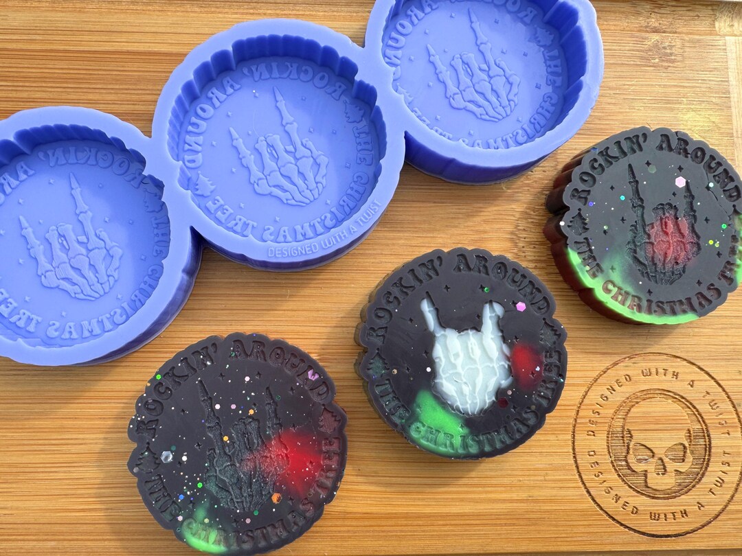 Rocking Around the Christmas Tree Silicone Mould for Wax, Resin, Clay ...