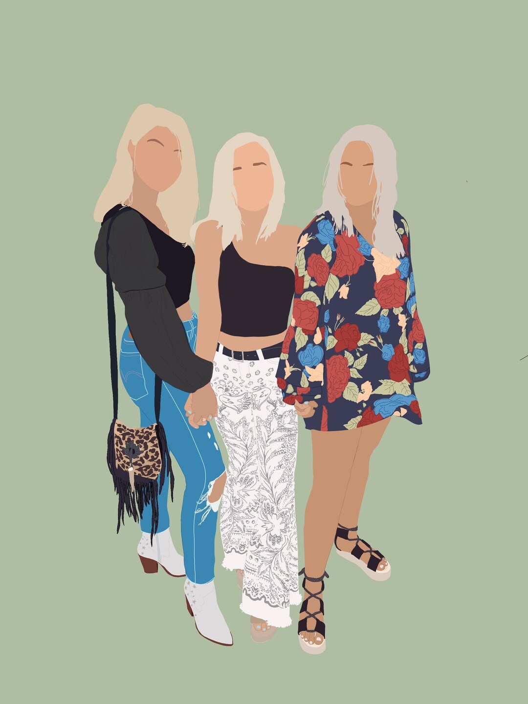 Detailed Custom Digital Illustration - Etsy