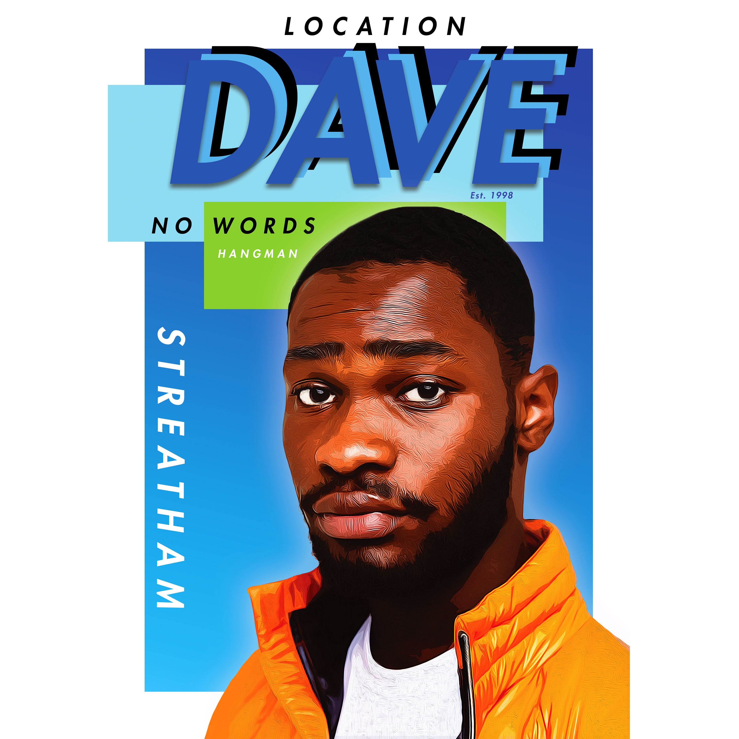 Dave Poster Poster Print With Customisable Song Titles | Rap Music ...