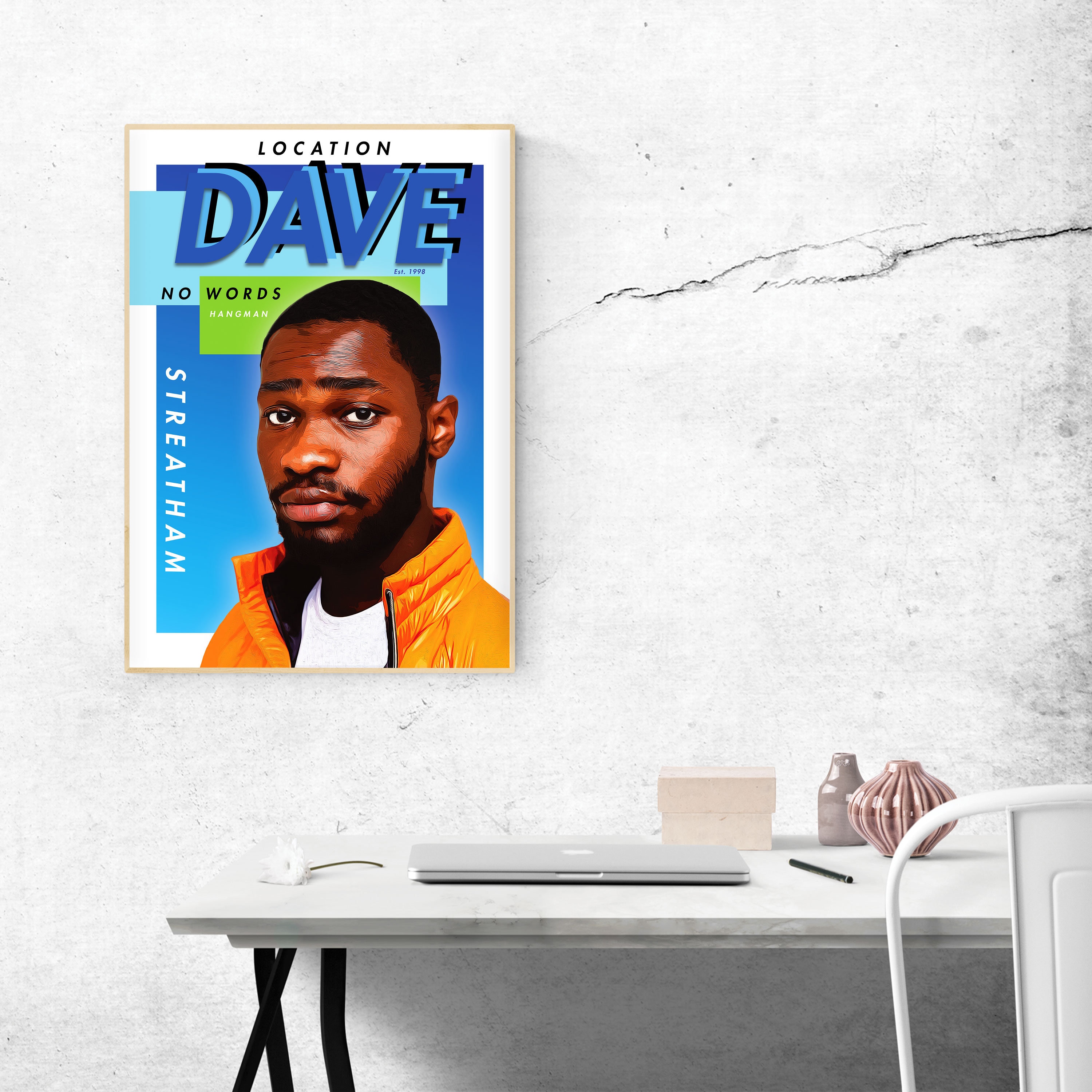 Dave Poster Poster Print With Customisable Song Titles | Rap Music ...