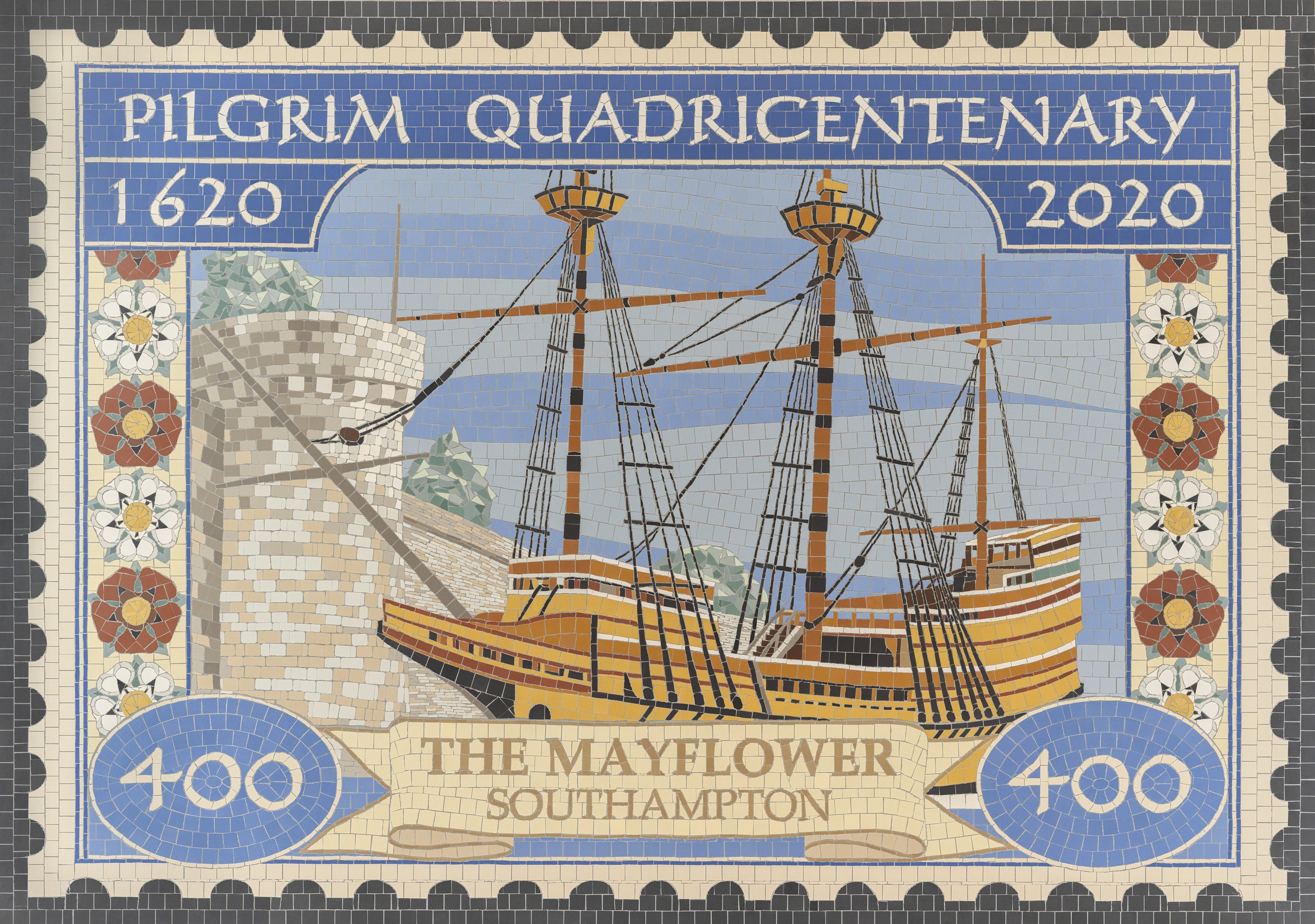Signed Mayflower Anniversary Mosaic Print - Etsy