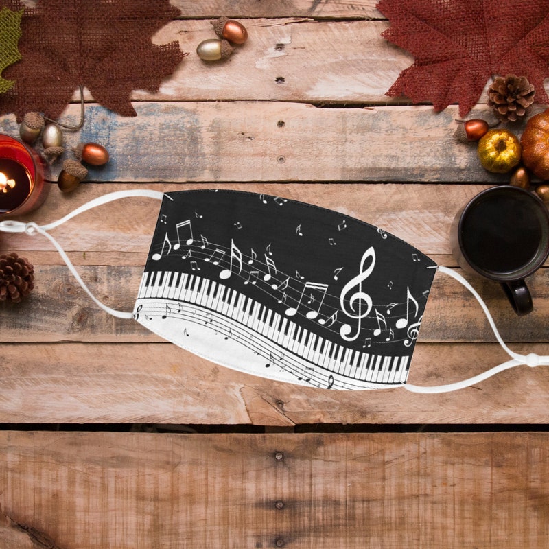Music Face Mask - Etsy