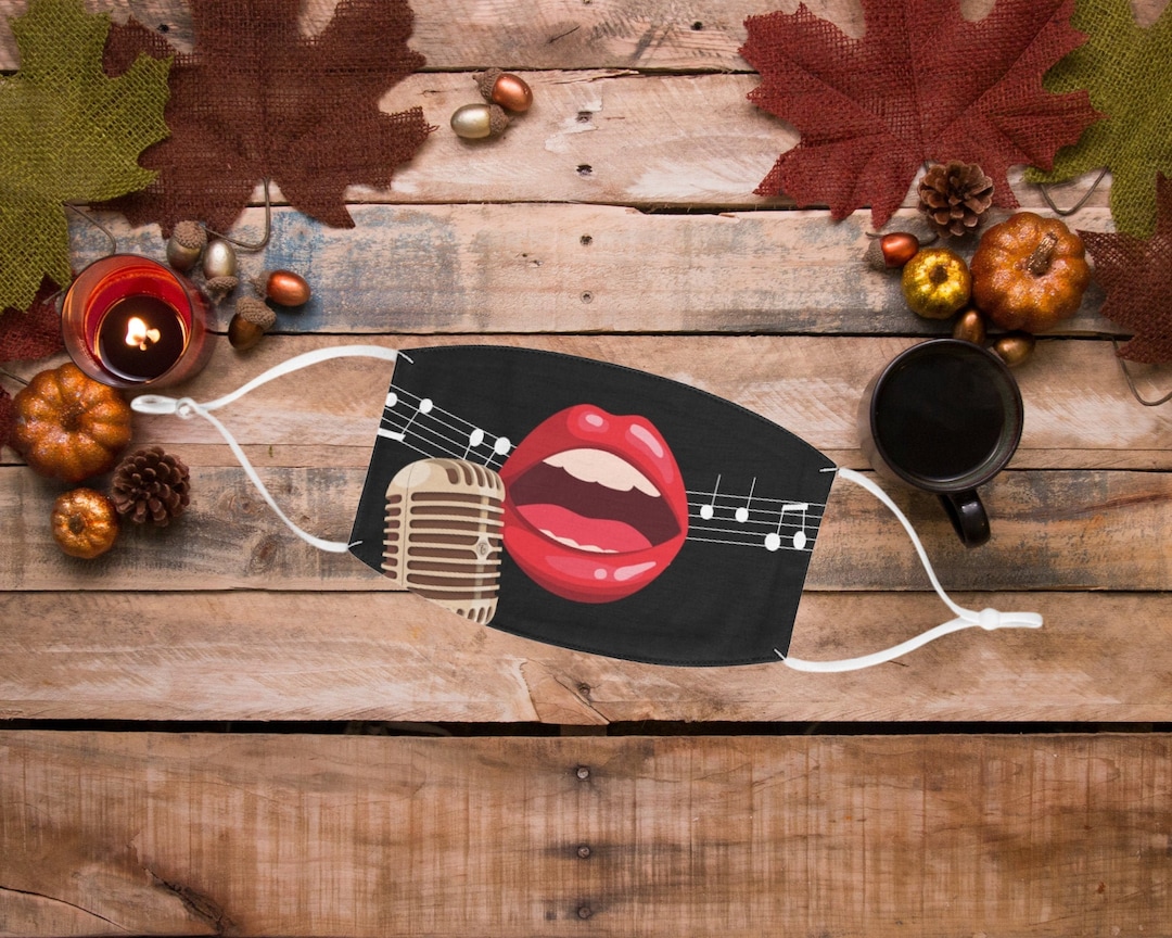 Sing on Face Music Face Mask |adjustable |reusable | Machine Washable ...