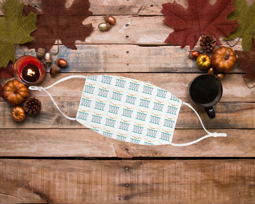 Snare Drum Pattern Music Face Mask |adjustable |reusable | Machine ...