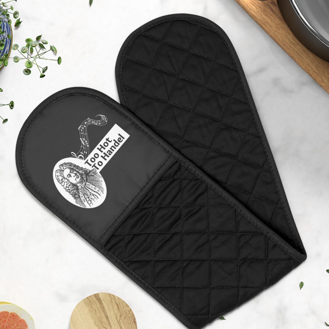 Funny Handel Oven Mitts Pot Holders Music Pun Oven Mitt Great Gift for ...