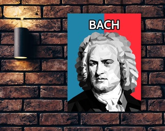 Bach Poster | Etsy