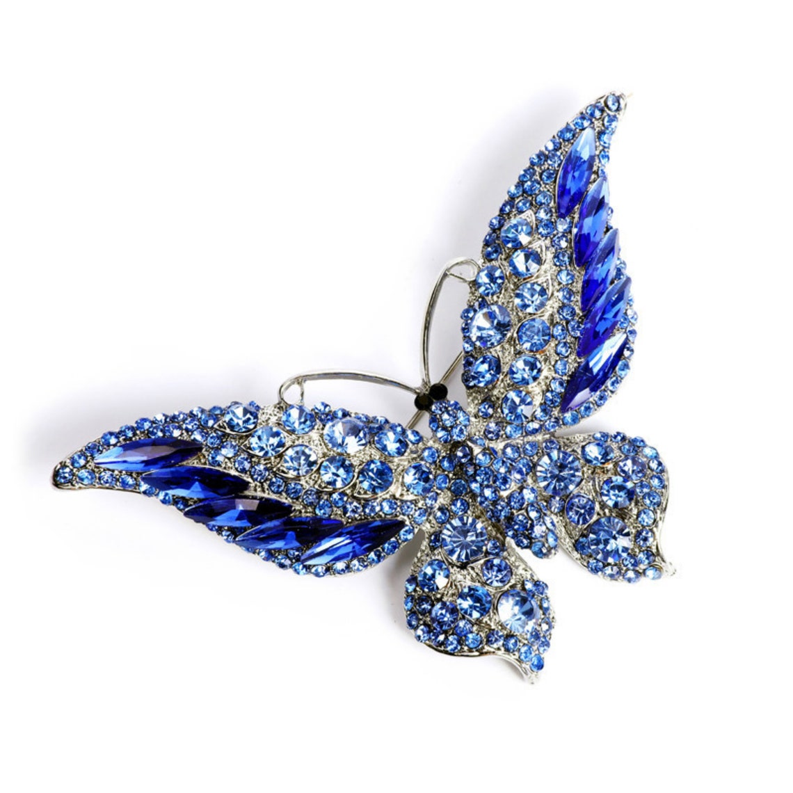 Sparkling Butterfly Brooch Shiny Butterfly Jewellery 21st - Etsy UK