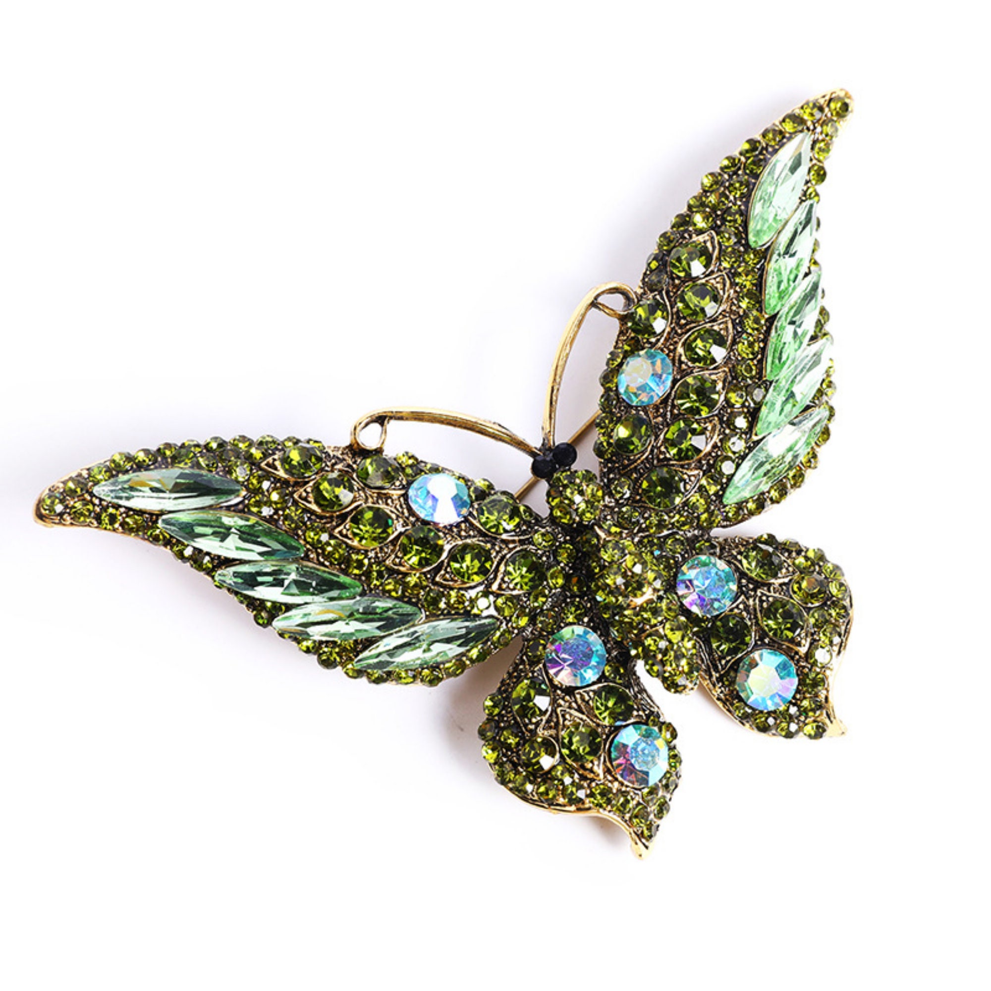 Sparkling Butterfly Brooch Shiny Butterfly Jewellery 21st - Etsy UK