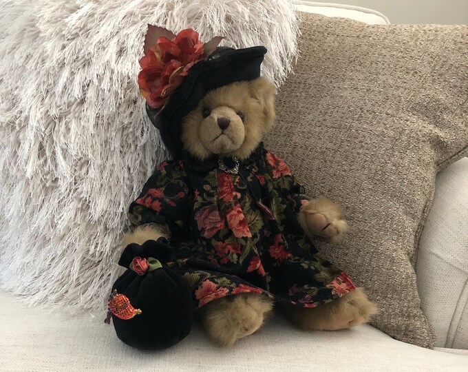 Vintage Bearington Bear Collection, Ivana Crumpet Stuffed Teddy, Hinged ...