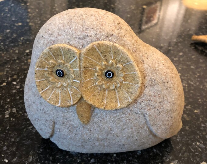 Owl Figurine, Cute Owl Figure, Resin Owl, Rattan Owl Statue, Owl ...