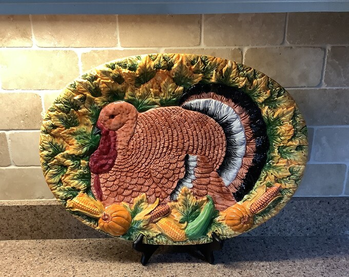 Vintage Turkey Platter, Large Turkey Platter by Cooks Club Design ...